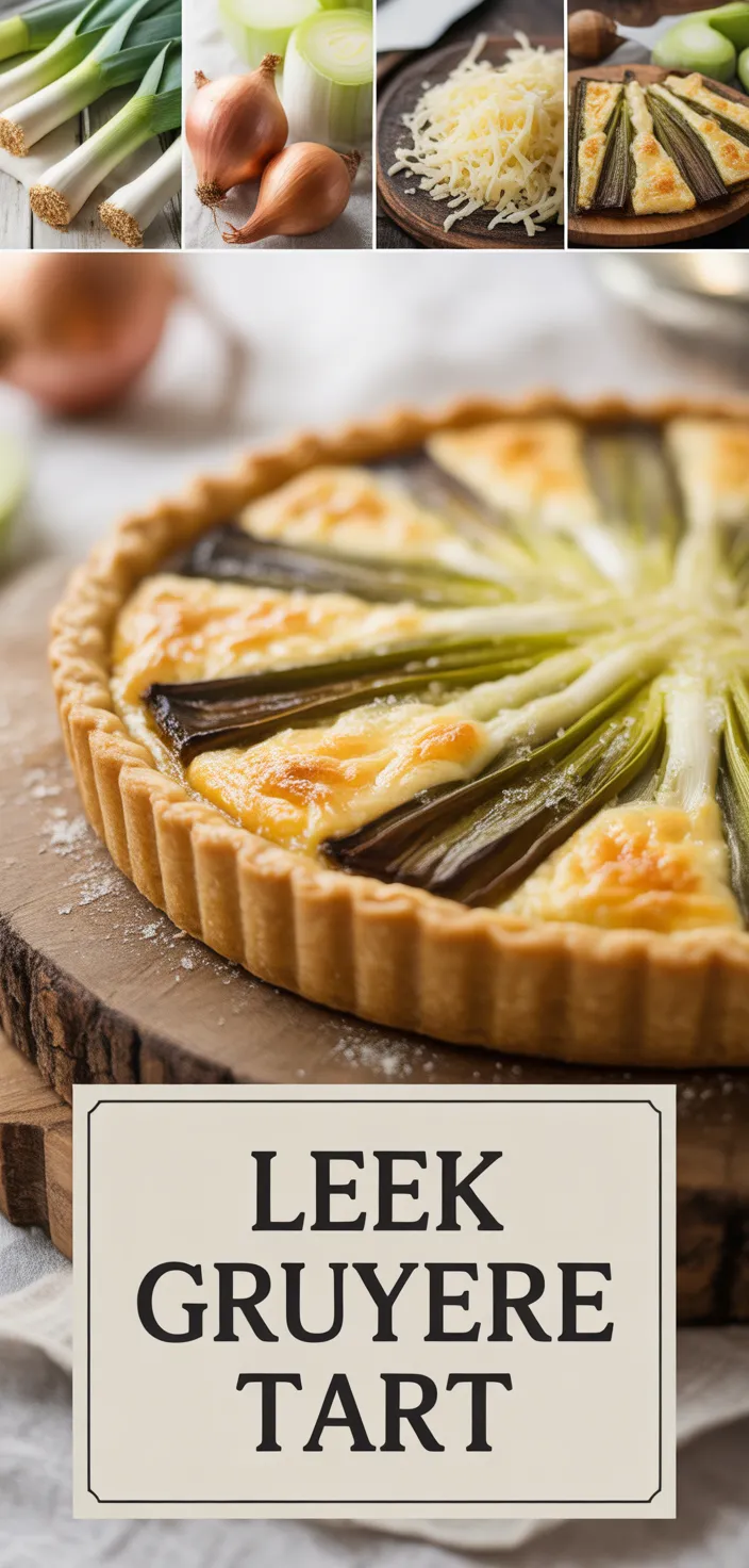Savory Leek Tart With Onion And Gruyere Cheese Recipe - europeandish.com