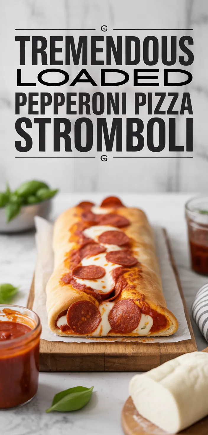 Tremendous Loaded Pepperoni Pizza Stromboli Recipe - europeandish.com