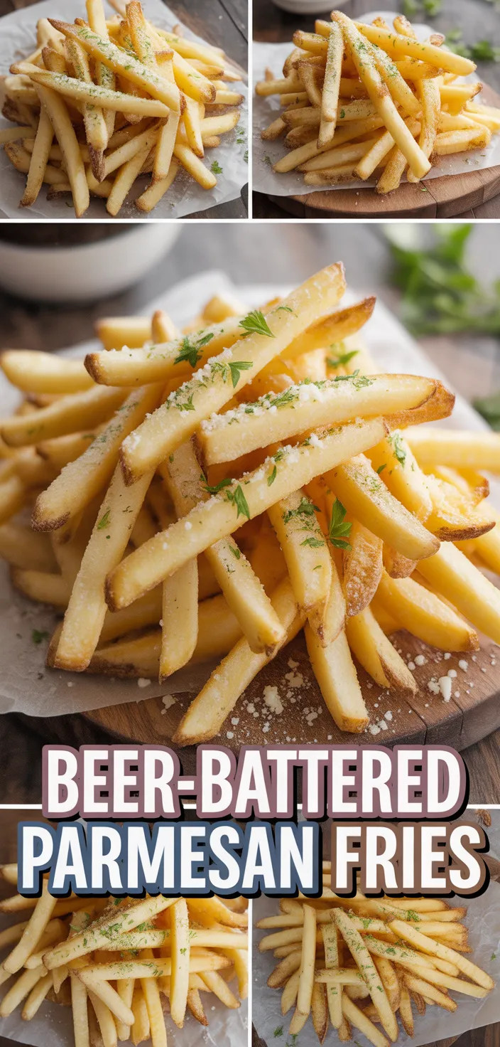 Beer Battered Garlic & Parmesan French Fries Recipe - europeandish.com