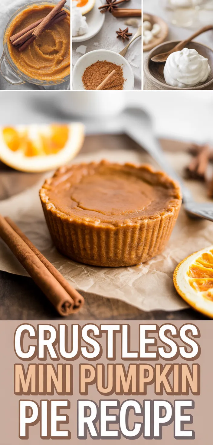 Crustless Mini Pumpkin Pie Recipe - europeandish.com