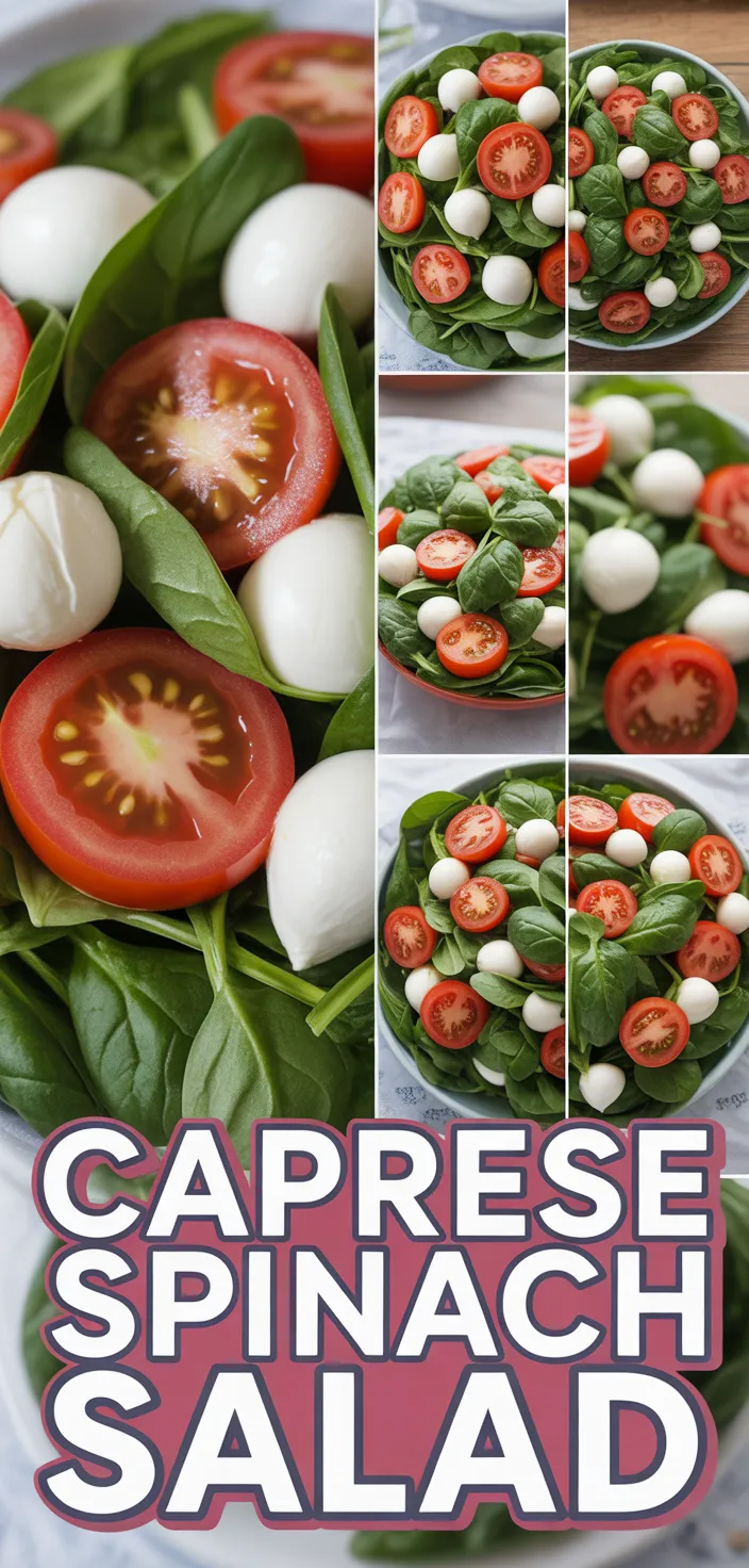 Easy Caprese Salad Recipe With Spinach - europeandish.com