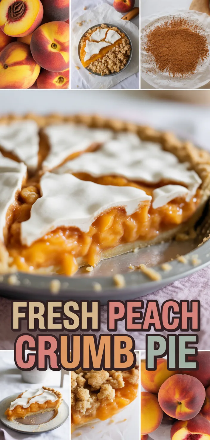 Fresh Peach Pie With Crumb Topping Recipe - europeandish.com