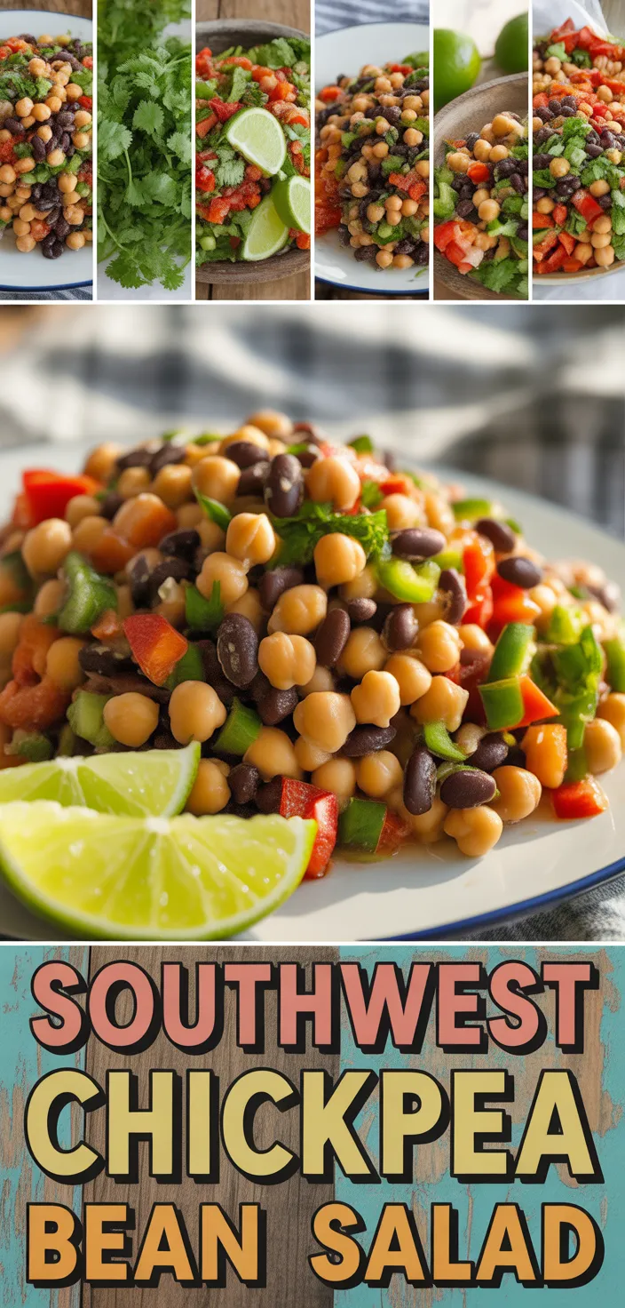 Southwest Chickpea Black Bean Salad Recipe - europeandish.com