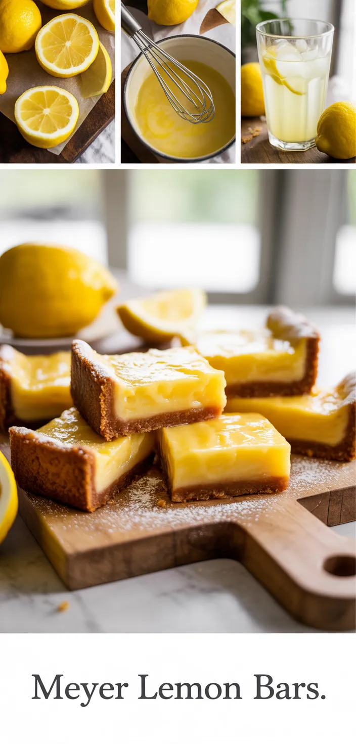 PERFECTLY TART & SWEET! MEYER LEMON BARS Recipe - europeandish.com