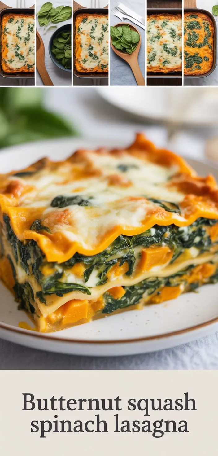 Roasted Butternut Squash & Spinach Lasagna Recipe - europeandish.com